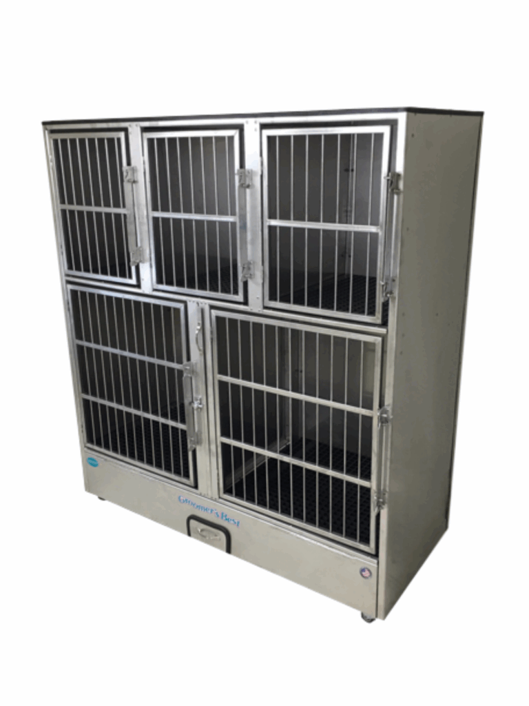 5 Unit Cage Bank by Groomer's Best